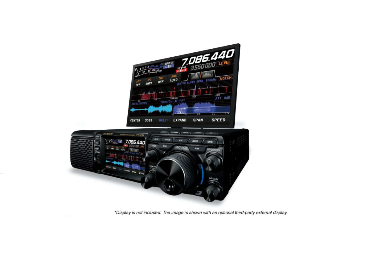 Yaesu FT-710 AESS HF/50/70Mhz SDR - Amatørradio Yaesu HF Radio ...